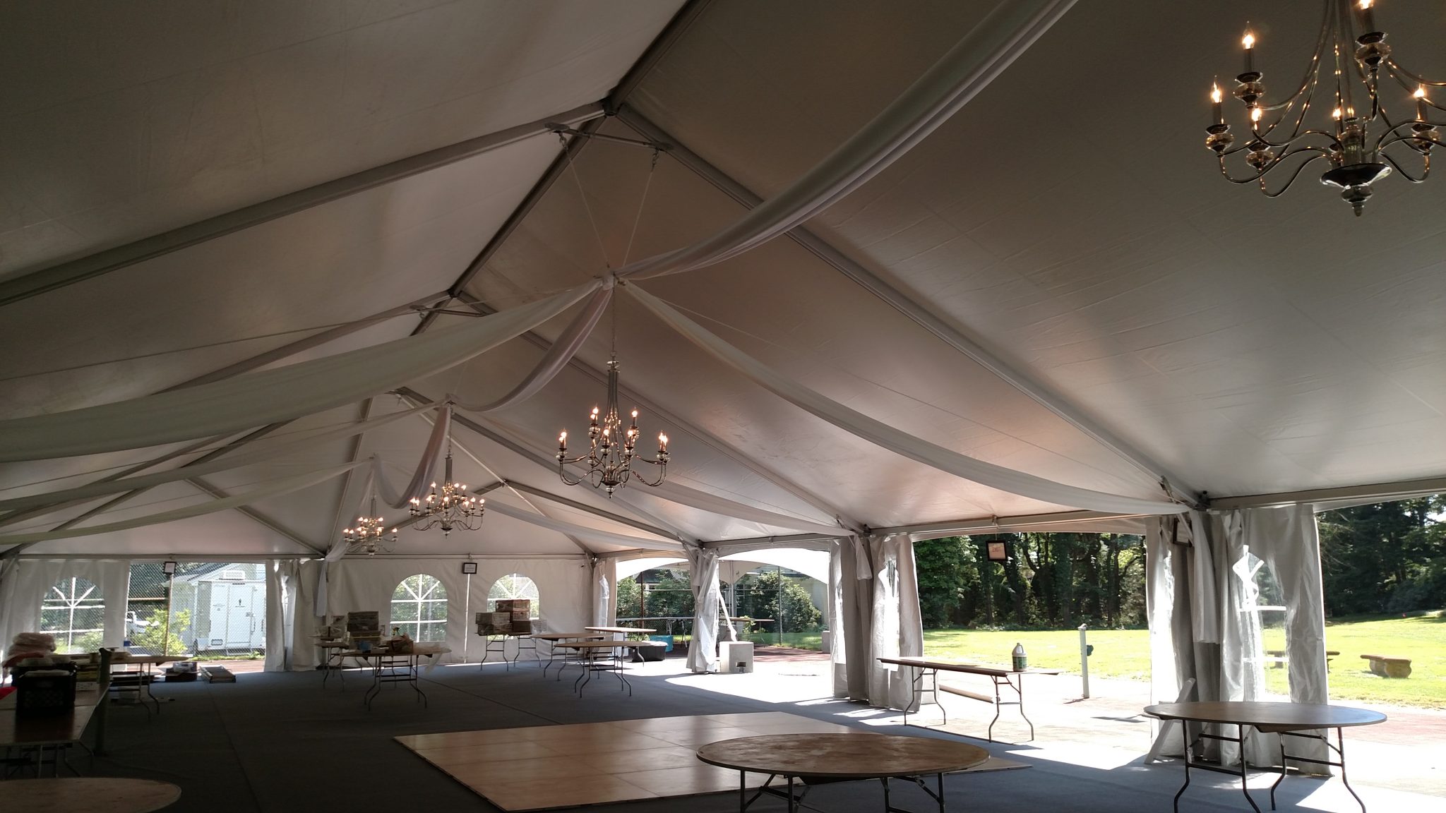 Swag Drapery 40x60 Pole Tent - Knight's Tent Rental